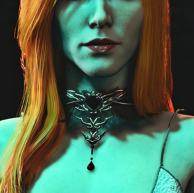 Crimson Feather Choker - Baldur's Gate 3 Fashion Encyclopaedia