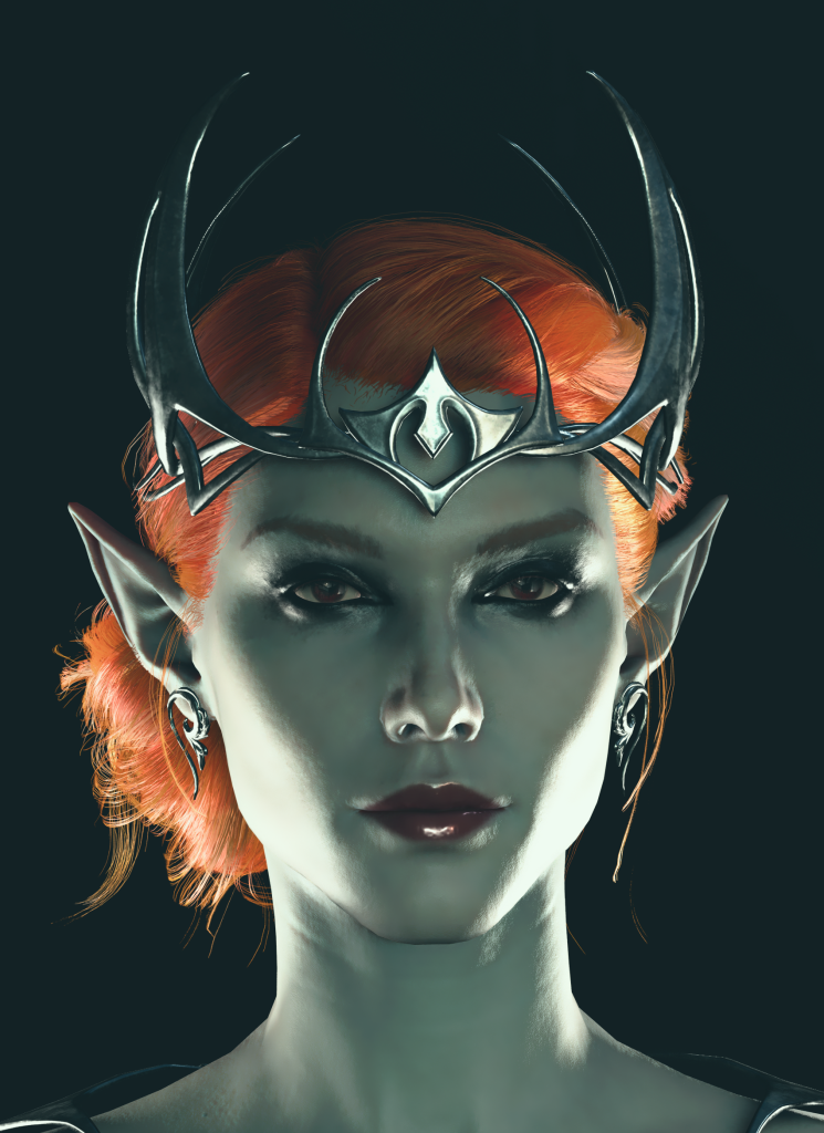 Sharraith Armor (Crown) (Shar) - Baldur's Gate 3 Fashion Encyclopaedia