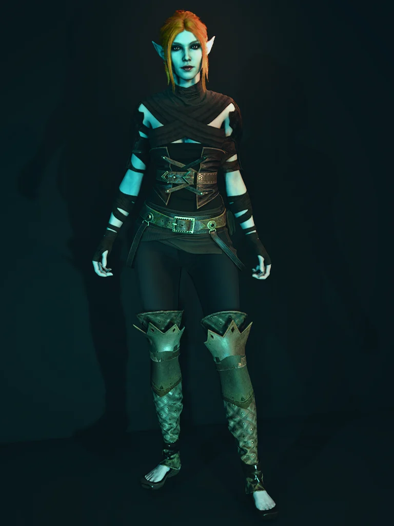 The Stalker Blue - Baldur's Gate 3 Fashion Encyclopaedia