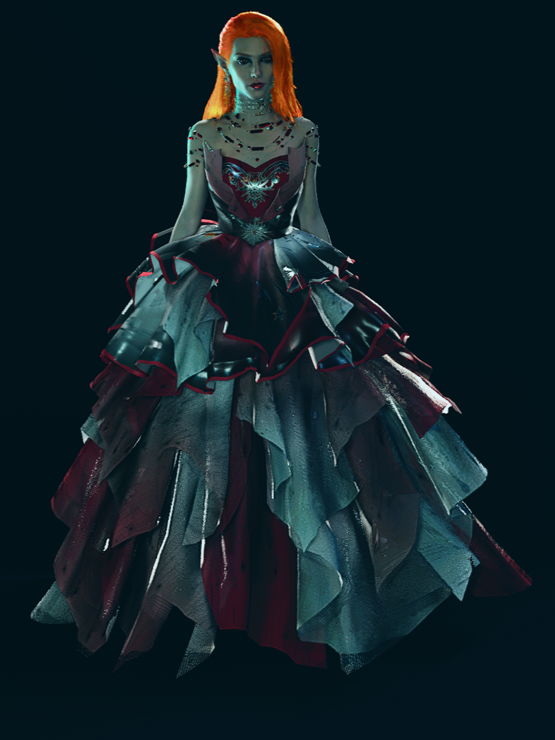 Fireworks Dress [S0117] - Baldur's Gate 3 Fashion Encyclopaedia