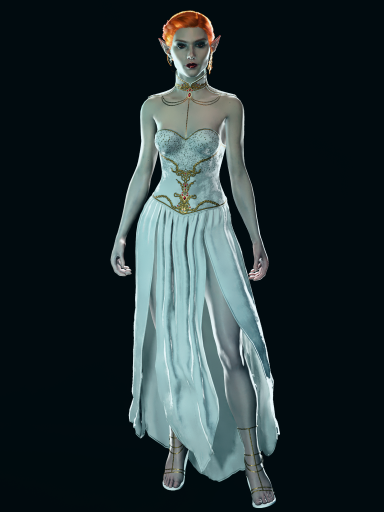 Palecrest Dress - Baldur's Gate 3 Fashion Encyclopaedia